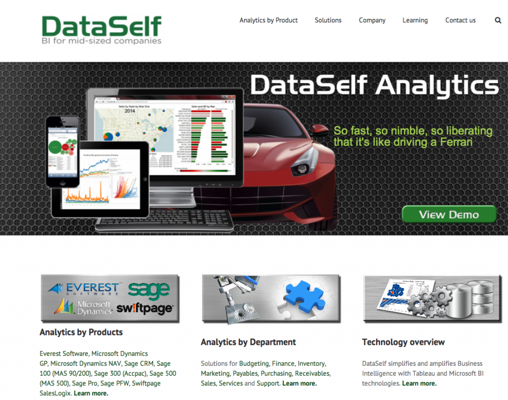 DataSelf new website