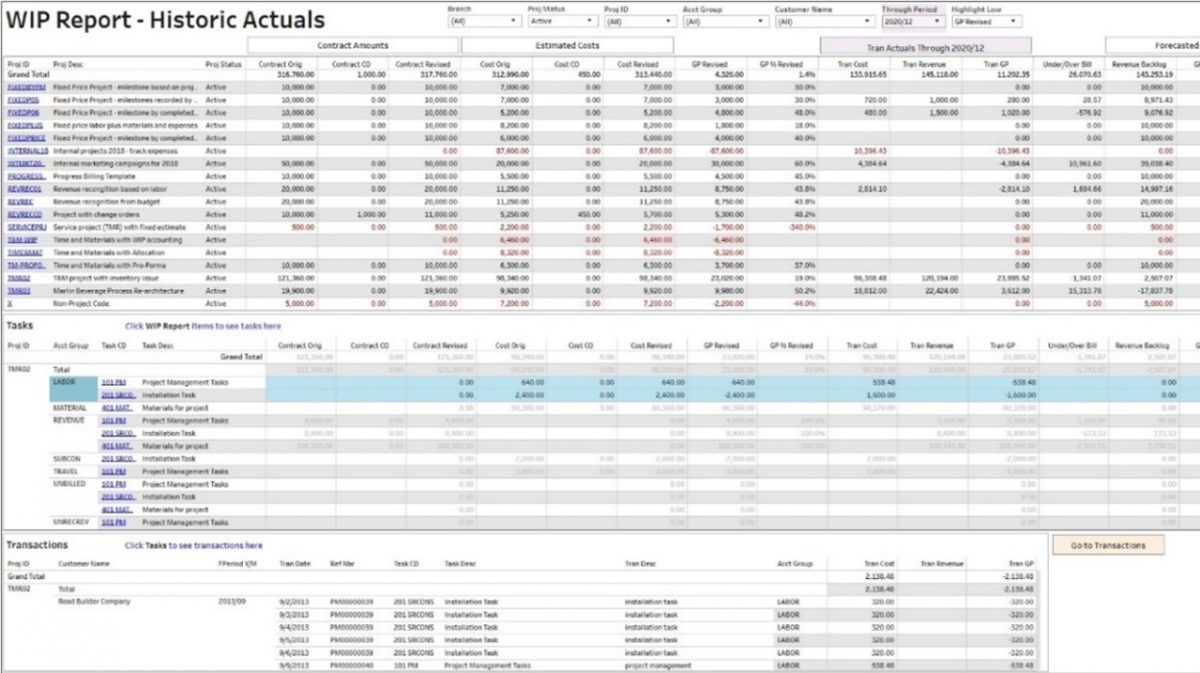 Acumatica BI: Dashboards with Tableau, Power BI, Data Warehousing